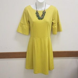 ASOS | Dresses | Nwt Asos Yellow Dress With Ruffeled Sleeves | Poshmark